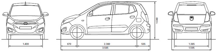 Hyundai I10 Kofferraum Masse